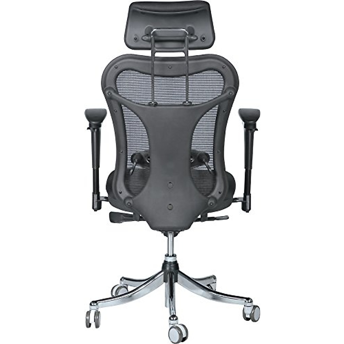 Balt Ergo EX Executive Mesh Office Chair, Ergonomically Adjustable, 28-Inch by 24-Inch by 51-Inch, Black (34434)