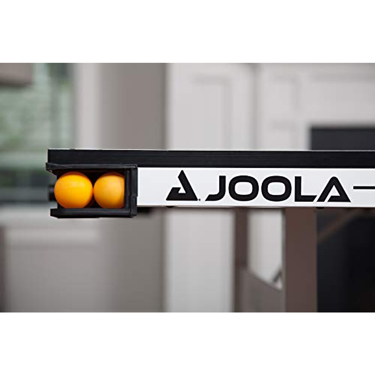JOOLA Rally TL - Professional MDF Indoor Table Tennis Table w/ Quick Clamp Ping Pong Net & Post Set - 10 Minute Easy Assembly - Corner Ball Holders - Ping Pong Table w/ Playback Mode,