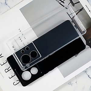 for Infinix Zero Ultra 5G X6820 Case, Soft TPU Back Cover Shockproof Silicone Bumper Anti-Fingerprints Full-Body Protective Case Cover for Infinix Zero Ultra 5G X6820 (6.80 Inch) (Transparent)