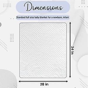 AleMir Fashion Embroidered Blanket Baby – Beautiful Monogrammed Blanket – Large Personalized Baby Blanket for Boys and Girls – Soft Polyester Baby Blanket with Custom Name – 28 x 34-inch