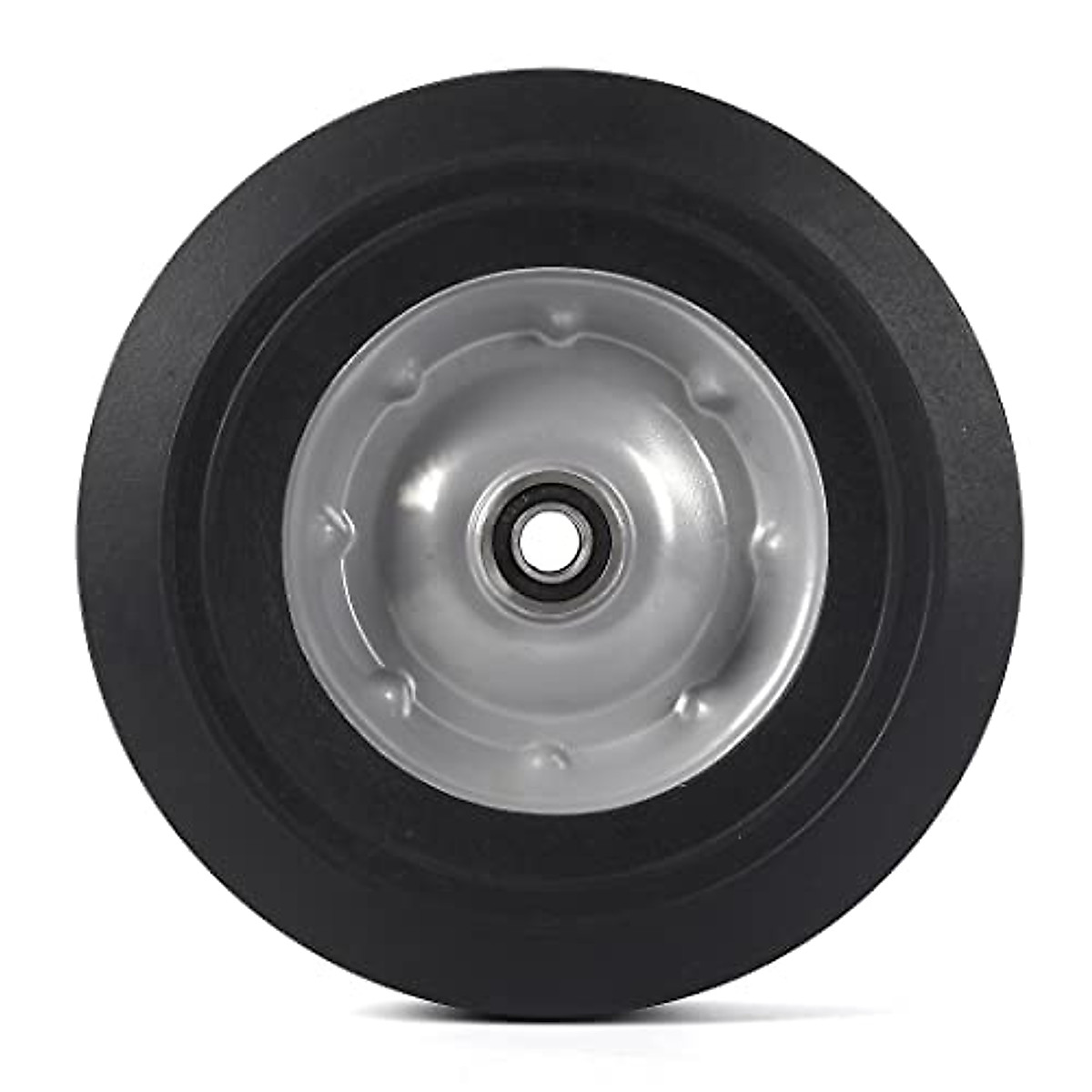 (2-Pack) AR-PRO 10''x2.5'' Flat Free Solid Rubber Replacement Tires - Flat-Free Tires for Hand Trucks and Wheelbarrows with 10” Tires with 5/8" Axles
