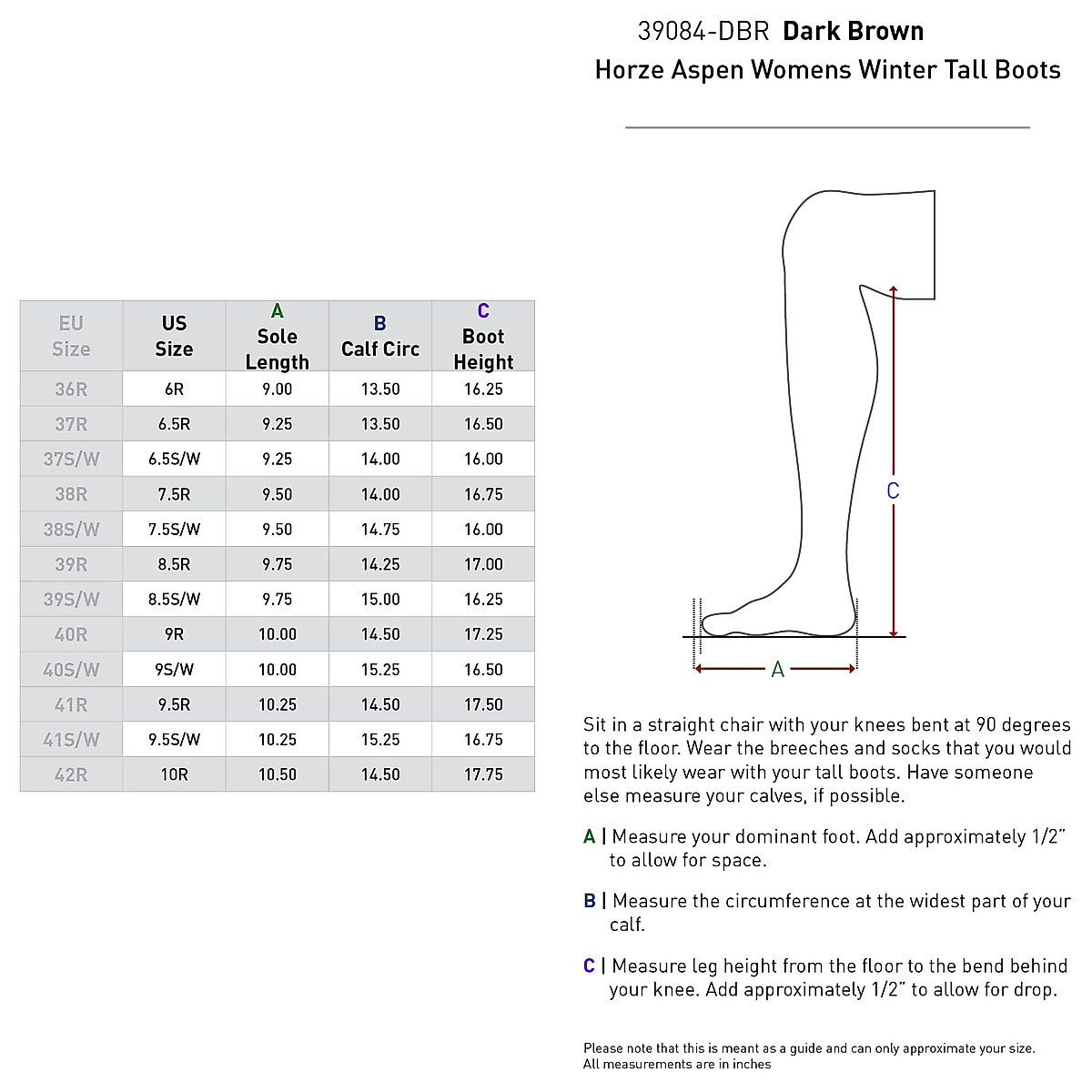 HORZE Aspen Women's Winter Tall Boots
