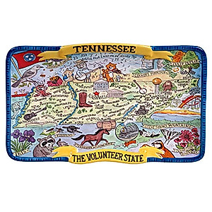 Certified International Tennessee Souvenir Rectangular Platter 13" x 8"