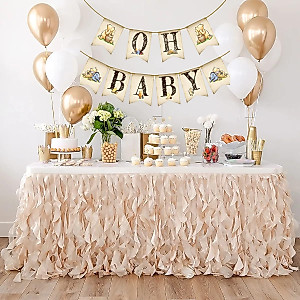 Classic Winnie Oh Baby Banner for Baby Shower Decorations Pooh First Birthday Supplies Bear Banners