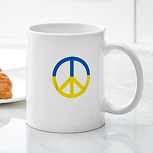 CafePress Peace For Ukraine Lover I Stand With Ukraine Mugs Ceramic Coffee Mug, Tea Cup 11 oz