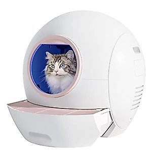 ELS PET Self Cleaning Cat Litter Box, No Scooping Automatic Litter Box, Safety Protection & Odorless & Smart, Extra Large for Multiple Cats