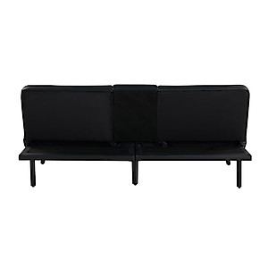 Serta Cortez Convertible Sofa, Black