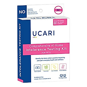 UCARI Pet Sensitivity & Intolerance Test Kit for Dogs & Cats | 1000+ Environmental & Pet Food Intolerance Screening | | 4 Tests in 1 | Non-Invasive Bioresonance Home Health Testing Kits, Fast Results
