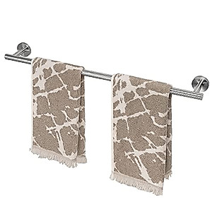HITSLAM Brushed Nickel 25.7 Inch Towel Bar for Bathroom, SUS304 Stainless Steel Bathroom Towel Rack Wall Mounted, Modern Home Decor Bath Towel Holder with Hardware Accessories