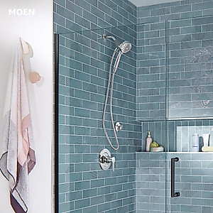 Moen Chrome Engage Magnetix 3.5-Inch Six-Function Eco-Performance Handheld Showerhead with Magnetic Docking System, Removable Shower Head with Metal Hose, 26100EP