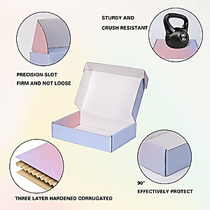 DERZIFUN 30 Pack 9x6x2 Inch Shipping Boxes Packaging for Small Business, Corrugated Box Mailers for Mailing, Recyclable Cardboard Packing Literature Mailer Gift Boxes