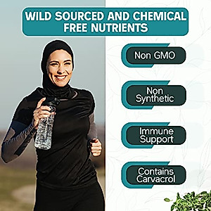 PURELY WILD Oregano Oil from Mediterranean Sources - Dr Cass Ingram’s Original Strength Immune Support Formula Oil of Oregano - Non GMO Wild Oregano Organic Oil 432 Total Servings - 1 fl oz