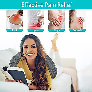 Electric Heating Pads for Back/Shoulders/Neck/Knee/Leg Pain, Period Cramps and Arthritis Relief, 10 Fast Heat Settings, Auto Shut Off, Moist Dry Heat Options, Christmas Gifts Hot Heated Pad 12"x24"