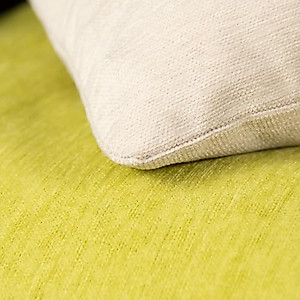 BEGOODTEX Pack of 1 Flame Retardant Decorative Chenille Throw Pillow Cushion Covers Soft for Sofa Bedroom Couch - Black, 23.6x23.6L Inches