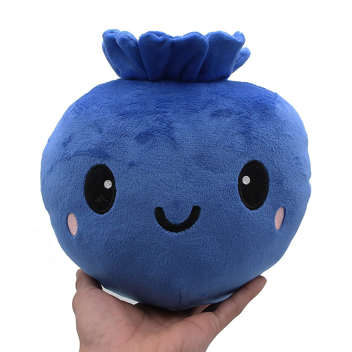 LuLezon Kawaii Blueberry Plush Stuffed Toy Soft Fruit Plushie Pillow (Medium)
