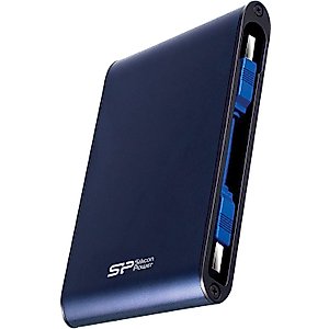 Silicon Power 1TB Rugged Portable External Hard Drive Armor A80, Waterproof USB 3.0 for PC, Mac, Xbox and PS4, Blue