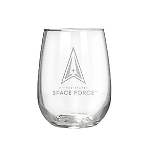 Great American Products United States Space Force Stemless Wine Glass 17oz