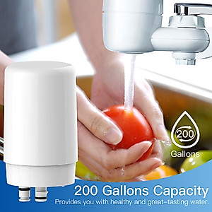 FACHIOO Faucet Filter Replacement, Replacement for Brita® Faucet Filter, Brita® 36311 On Tap Water Filtration System, Brita® FR-200, FF-100 Replacement Filter, White (Pack of 2)