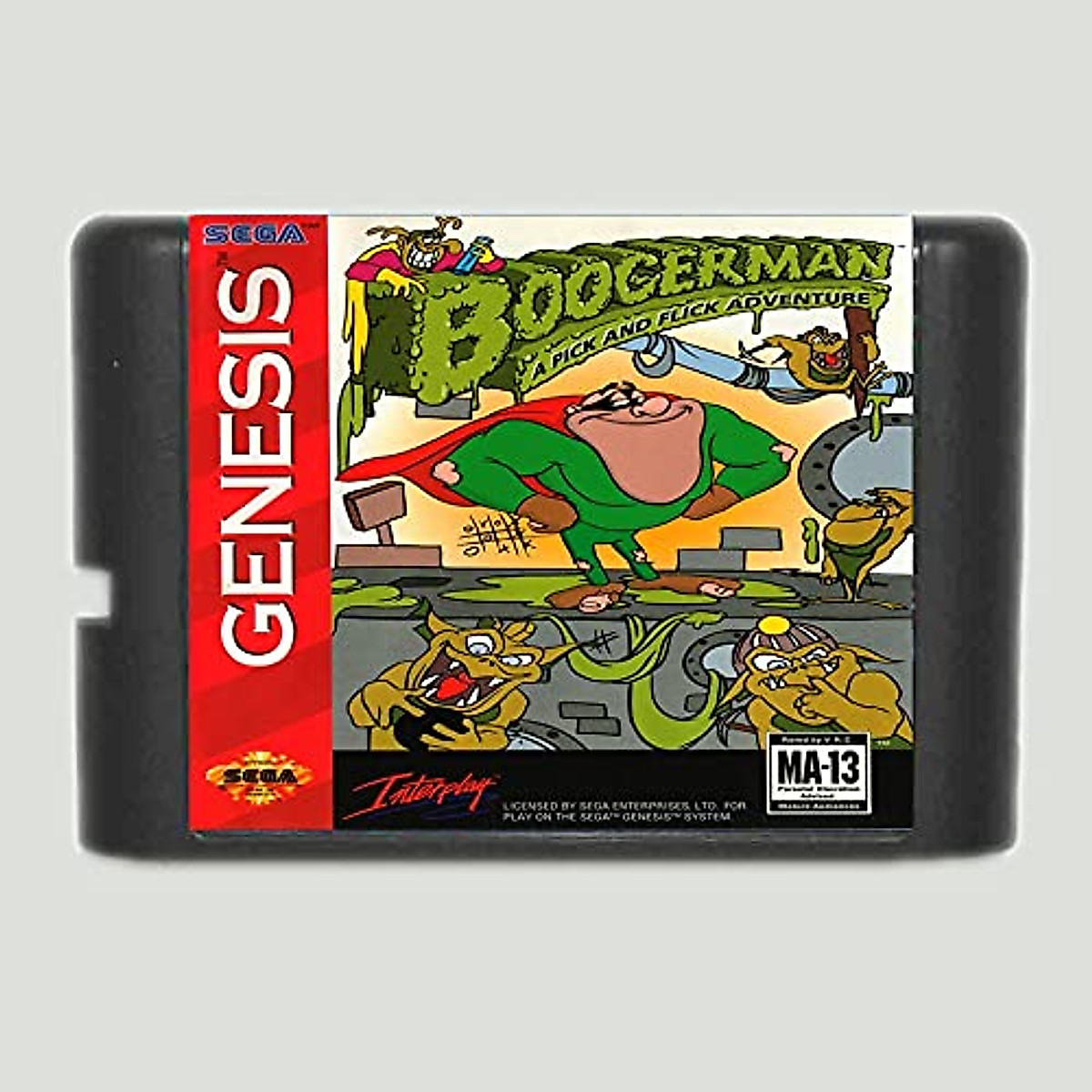 Spire Boogerman A Pick And Flick Adventure 16 bit Game Card For Sega MegaDrive & Genesis System (EUR Shell)