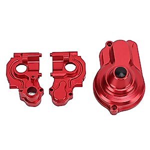PenRux RC Rear Main Gear Cover, Durable Practical Rear Gear Box Housing Cover High Accuracy Lightweight for 1/18 RC Car (Red)
