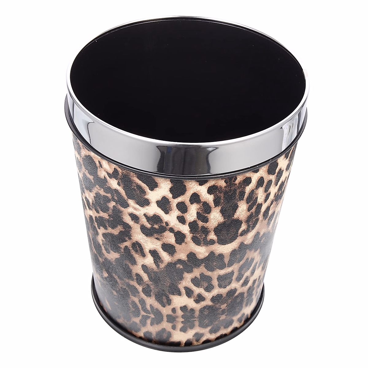 Cabilock Bathroom Trash Can Home Decor Rustic Decorations Leopard Large Plastic Container Simple Human Trash Can