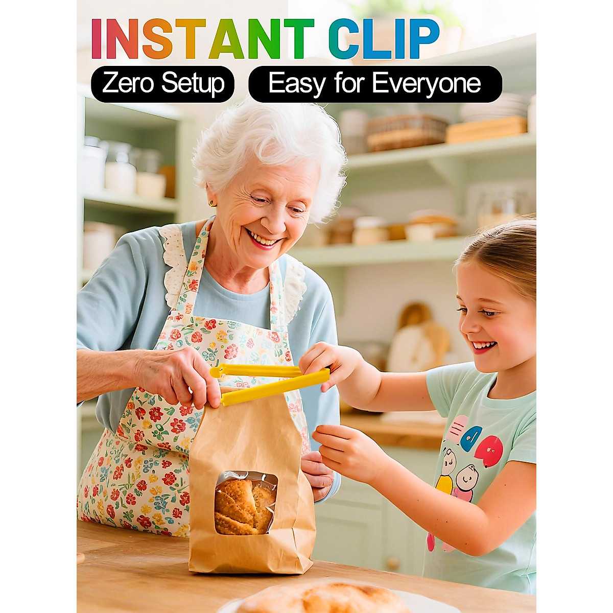 Set of 38 Plastic Chip Clips Bag Sealing Clips for Food and Snack Storage (2.3 in, 3.6 in, 5 in, 6.3 in)