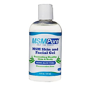 KALA HEALTH MSMPure Max Strength Skin & Facial MSM Gel with Organic Aloe, 8 oz – Preservative-Free Skin Care for Smooth, Radiant Skin