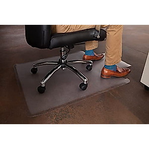OFM Office Chair Mat for Hardwood Floor - Easy Glide Computer Desk Chair Floor Mat - Plastic Rolling Mat for Hard Floors for Work, Home, Gaming with Extended Lip (36” x 48”)