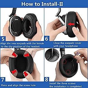 MDR-HW700 Earpads Replacement Ear Cushions Compatible with Sony MDR HW700 HW700DS Headphones-Added Screwdriver and Stick