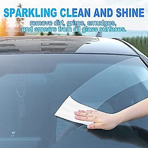 Air Jungles Glass and Window Cleaner Wipes 70 Count (Pack of 1), Extra Large 8" x 10" Size Multi-Surface Streak Free Glass Cleaning Wipes for Car Windshield Headlight Mirror Tile Household Appliance