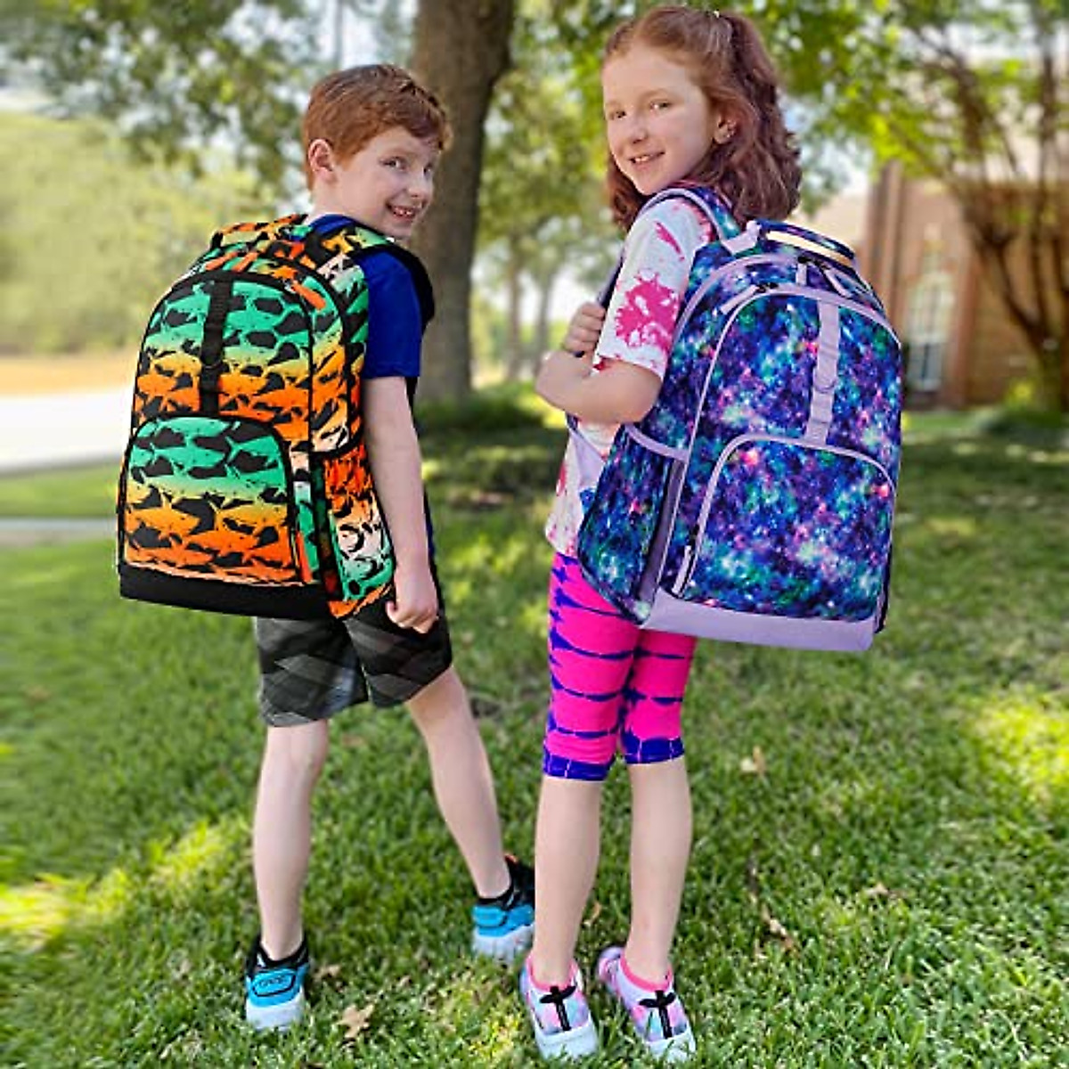 Choco Mocha Hawaii Shark Backpack for Boys Backpacks for Elementary School Backpack for Kids Backpack Boys 17 inch Backpack for Boys Shark Bookbag with Chest Strap 5-7 6-8 School Bag 2nd 3rd Grade