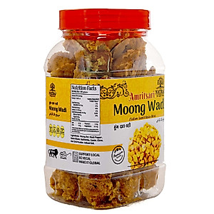 Natraj The Right Choice Amritsari PUNJABI Moong Dal Wadi/Badi/Mung Mangodi|Mangori|Punjabi Wadiyan |Sun Dried Lentil Spice Bits Medium Spicy- 300gm WARIYAN