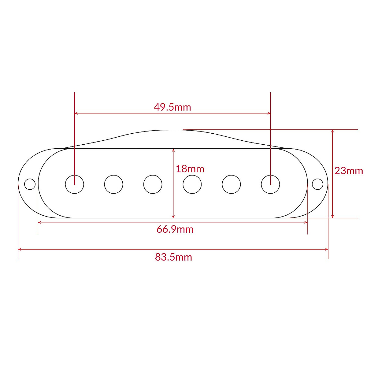 Electric Guitar Single Coil Pickups Set Vintage Voice SSS Replacement for Neck/Middle/Bridge Pickups Squier Stratocaster ST Style Guitar, Black