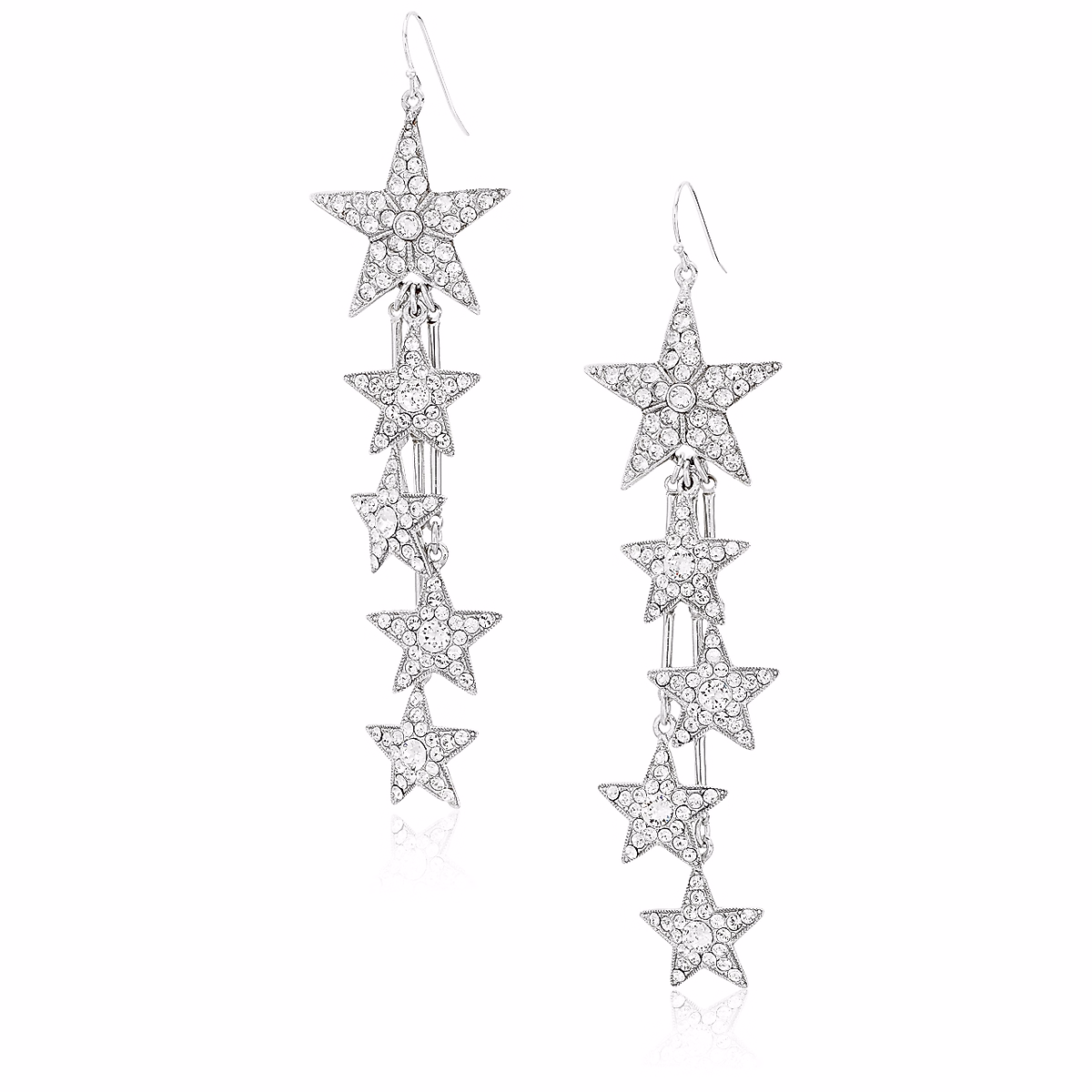Ben-Amun Jewelry Rock Star Swarovski Crystal Drop Fish Hook Drop Earrings