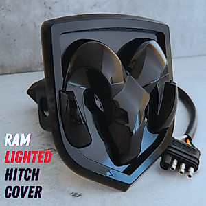 Autogem Officially Licensed RAM Hitch Cover (Black)