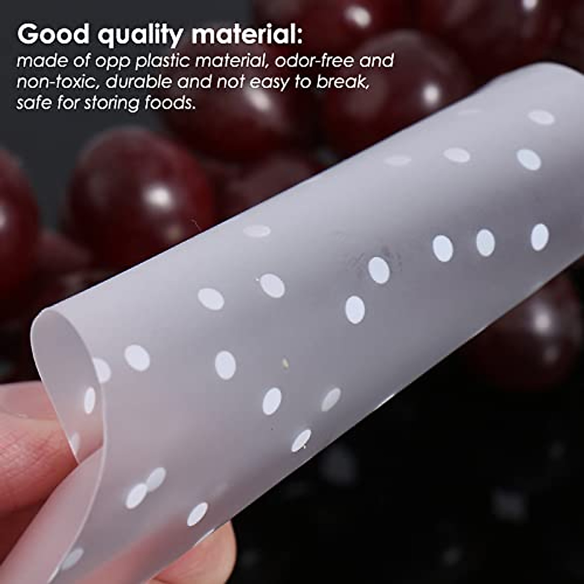 Patty Both 100 PCS Cute Transparent OPP Self Adhesive Cookie Bakery Candy Biscuit Roasting Treat Gift DIY Plastic Bag (Dot)