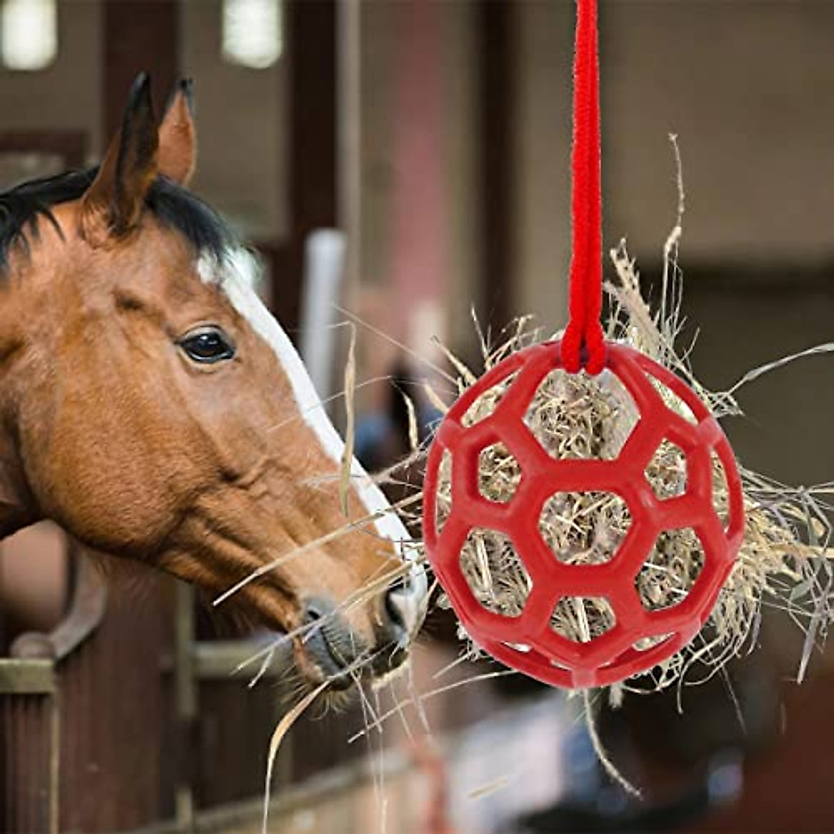 2 Packs Horse Treat Ball Hay Play Ball,1 Pack Hay Tote Bag ,Goat Toys Hay Ball Hanging Feeding Toy for Sheep Horse Goat Feeder and Relieve Stress