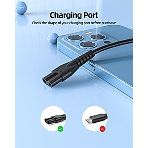 Replacement Charging Cable Fit for MANSCAPED Lawn Mower 3.0/2.0 Electric Trimmer AC Charger Power Supply Adapter Cord