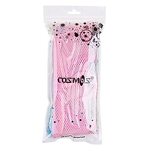 Cosmos Pack of 3 Assorted Colors Clothespin Bag with Hanger Multi-Purpose Mesh Organizer Bag