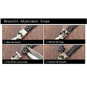 STARCHENIE Taurus Leather Bracelet 12 Constellation Braided Punk Wrist Rope Cuff Bracelet