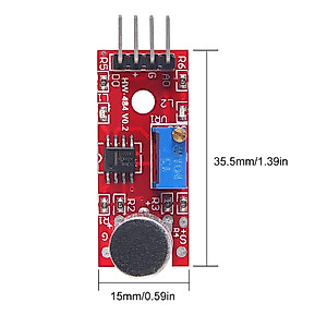 Coliao 8pcs Microphone Sound Sensor KY-037 High Sensitivity Sound Voice Detection Module with Digital and Analog Output Sensors DIY Kit