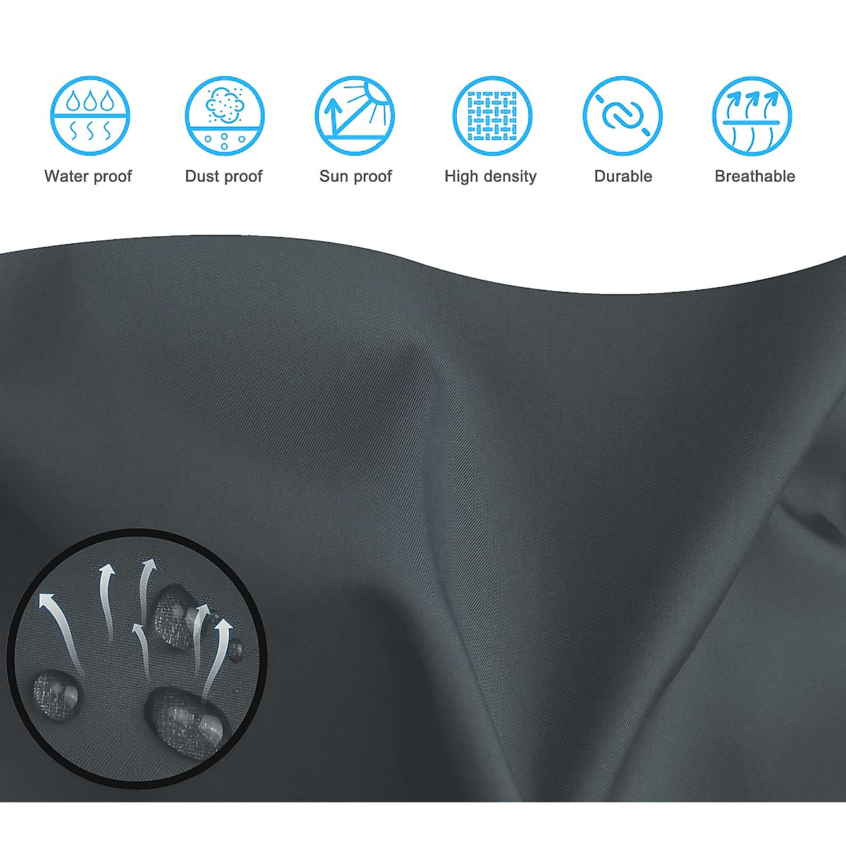 Sealcover Bun Pan Rack Cover, 23x28x64in Grey, High Density Waterproof and Dustproof Bread Rack Cover, Bakery Single Rack Covers.