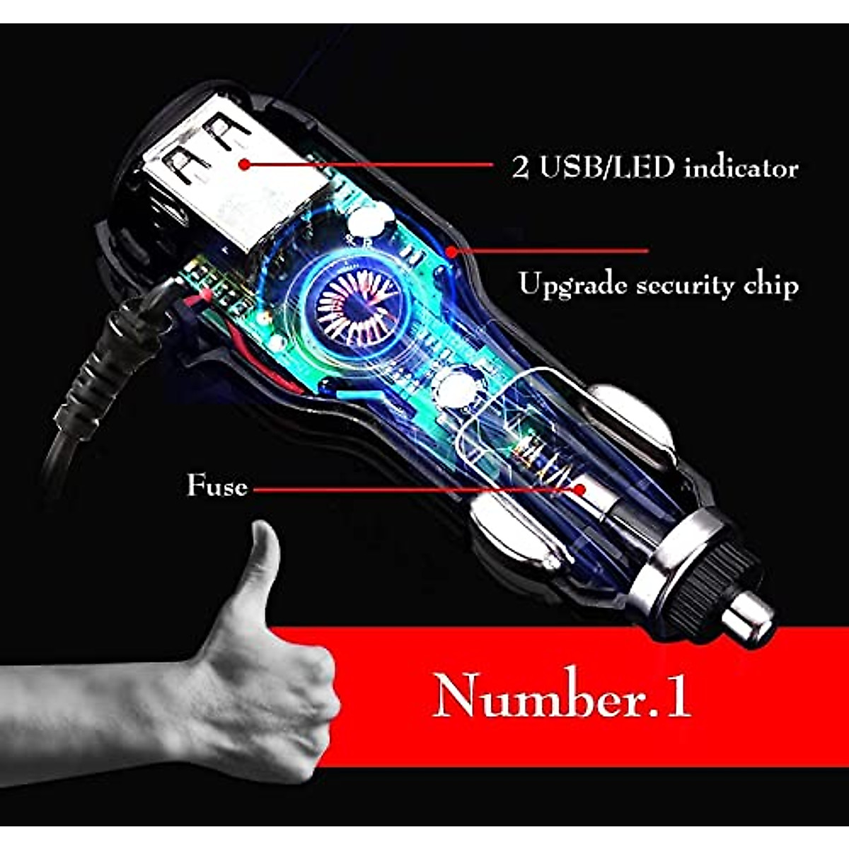 Dash Cam Charger 2023 Upgraded Micro USB Car Charger with Dual USB Port Compatible with, Rexing, Byakov, AKASO, Crosstour, Trekpow, Pruveeo, OldShark, Garmin and Most Other Dash Cam(11.5ft)