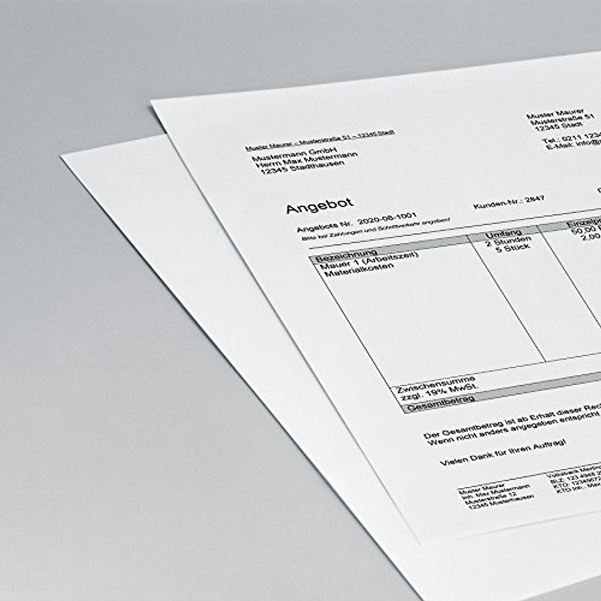 SIGEL TP411 Topcoated thermal papers, Premium, 76 gsm, A4, 250 sheets - for all Brother printers in the PJ series