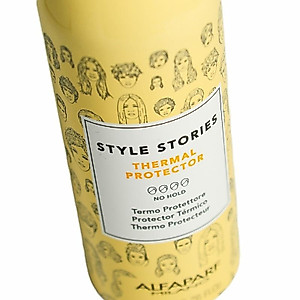 Alfaparf Milano Style Stories Thermal Protection Dry Spray for Hair - Protects Against Heat from Styling Tools - Professional Salon Quality - Lightweight - 6.76 Fl Oz