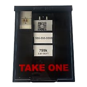 Black Snap Shut Brochure Box Brochure Holder Flyer Box Black Outdoor"Realtor Style" Info Box Real Estate Realtor Supplies