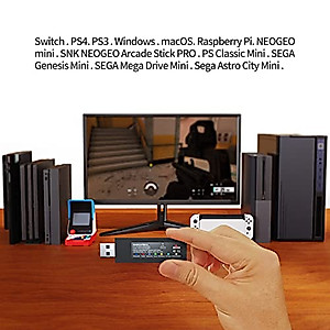 Mayflash Magic-S PRO 2 Wireless Bluetooth Controller USB Adapter for PS4/Switch/Windows/macOS/Raspberry Pi Compatible with Xbox Series X/S Controller/Xbox One Bluetooth/PS5 and More