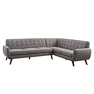ACME FURNITURE Essick Sectional Sofa - 52765 - Light Gray Linen