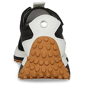 Steve Madden Women's Campo Sneaker, Black/White, 8.5