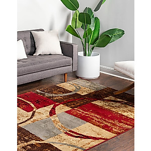 Rugs.com Cafe Collection Rug – 10' x 14' Multi Medium Rug Perfect for Living Rooms, Large Dining Rooms, Open Floorplans